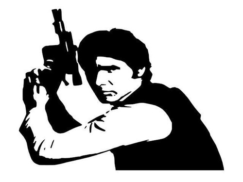 StarWars Han Solo vinyl car Decal / Sticker | eBay