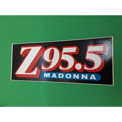 vintage 80's Detroit radio station Z95.5 Madonna bumper sticker | eBay