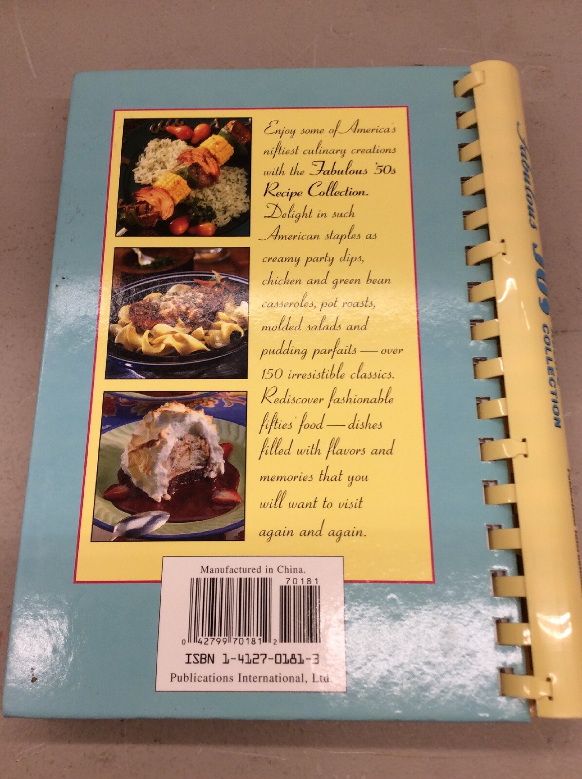 Vintage Cookbook Spiral Bound 2004 FABULOUS 50s RECIPE COLLECTION ...