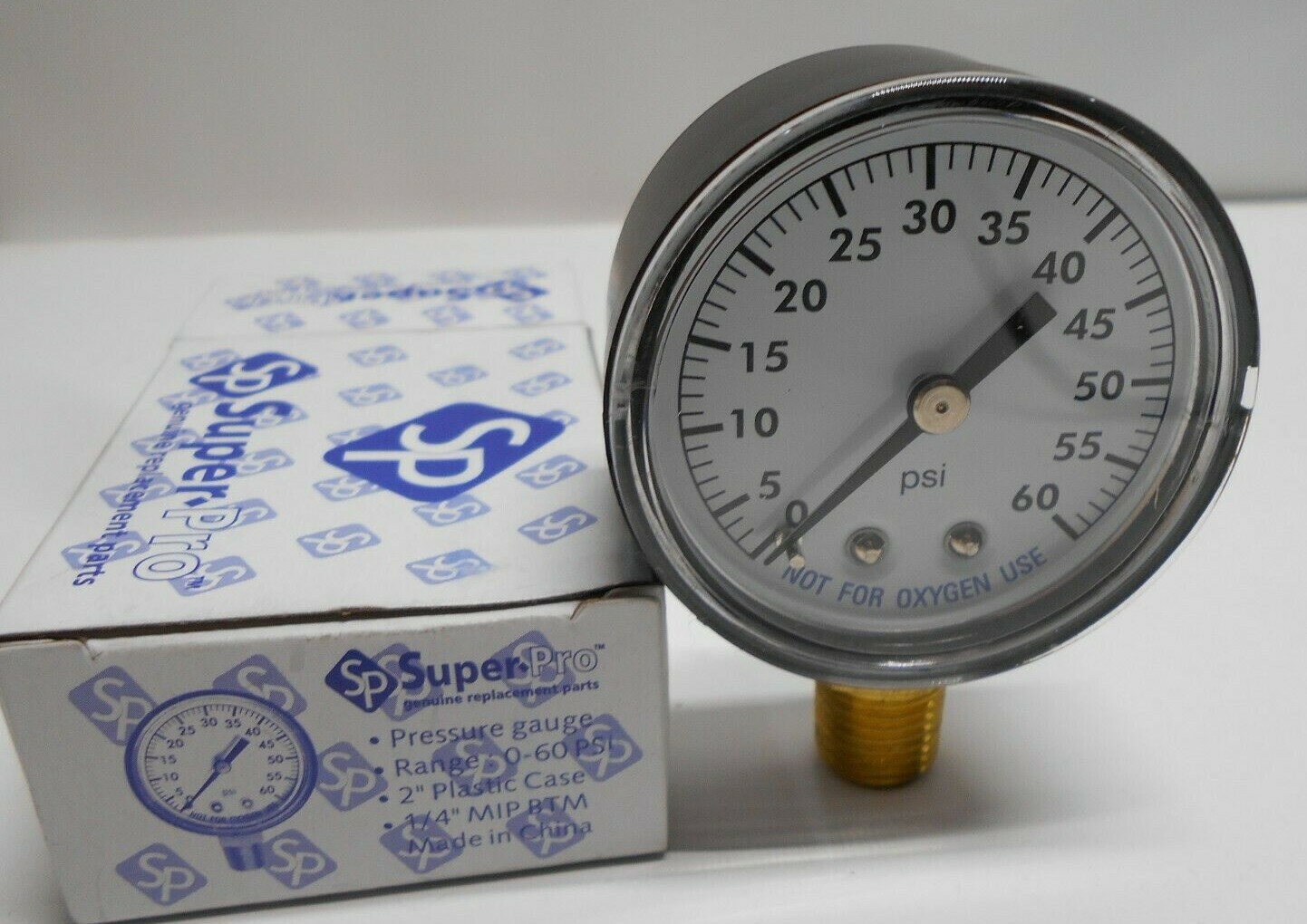 Lot of 4 New Super Pro 80960BU Pool Spa Water Pressure Gauges 0-60 PSI ...