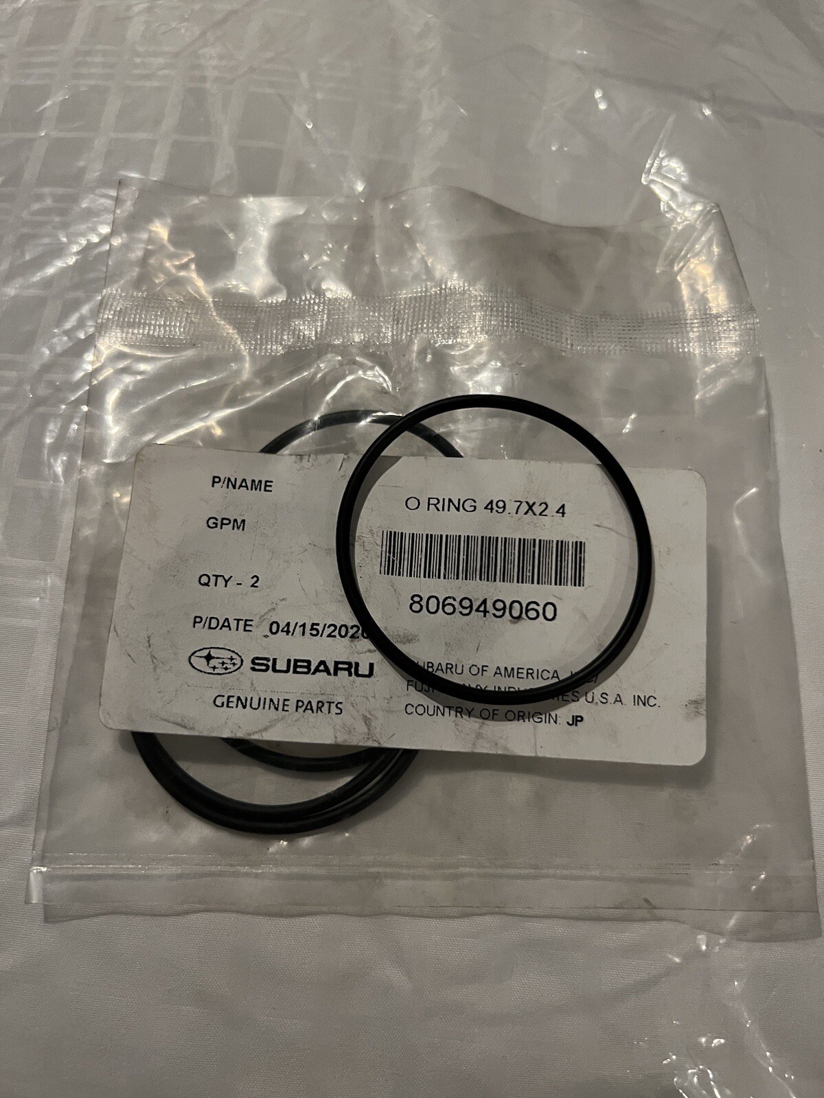 OEM 2011-2018 Subaru Engine Oil Pump Pick Up Tube Gaskets Forester WRX ...