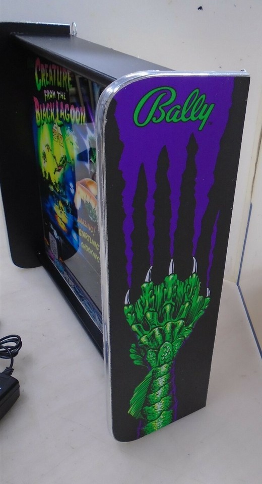 Bally Creature from the Black Lagoon Pinball Head LED Display light box ...