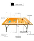 Electric Folding Saw Table Portable Sliding Table Saw Woodworking ...