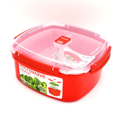 Sistema Microwave Cookware Steamer Red Container, Large, 109 oz 3.2 L ...