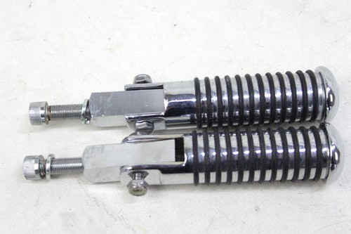 UNIVERSAL FOOTRESTS MOTORCYCLE CUSTOM DE BLACK MOTORCYCLE FOOTREST ...