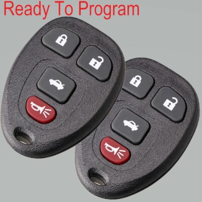 2 Remote Key Fob For 2004 2005 2006 2007 2008 2009 2010 2011 Chevrolet ...