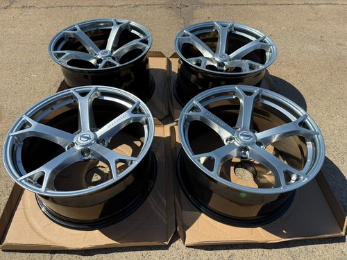4x Brand New Rims Fits 370z nismo Style wheels 19" Hyper silver ...