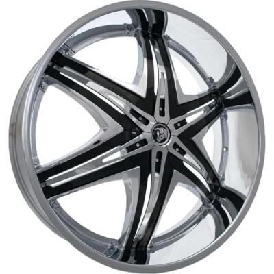 24 inch 24x10 Diablo Elite Chrome wheels rims 5x5 5x127 +35 | eBay