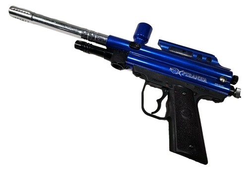 Blue Piranha Vertical Tank Paintball Gun With Venturi Bolt Spyder ...