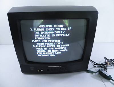 Durabrand 13" CRT Color Retro Gaming TV CR130DR8 No Remote TESTED ...
