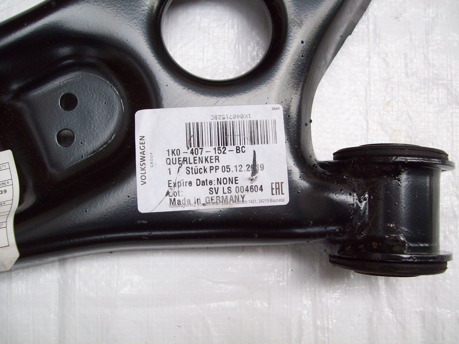 Control Arm Front Right 1K0407152BC VW Golf 6 VI Touran 1t3 AUDI A3 8p ...