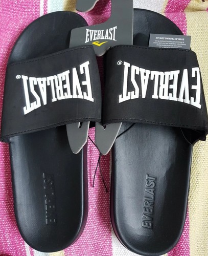 EVERLAST "El SOHO BLC/WHT"mens BEACH slide SLIPPERS size US 10 shoes ...