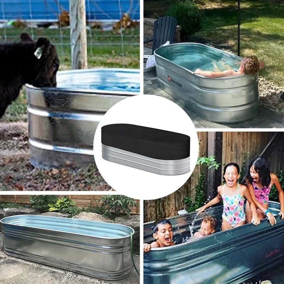 6Ft Stock Tank Horse Trough Cover, Water Trough Cold Plunge Insulated ...