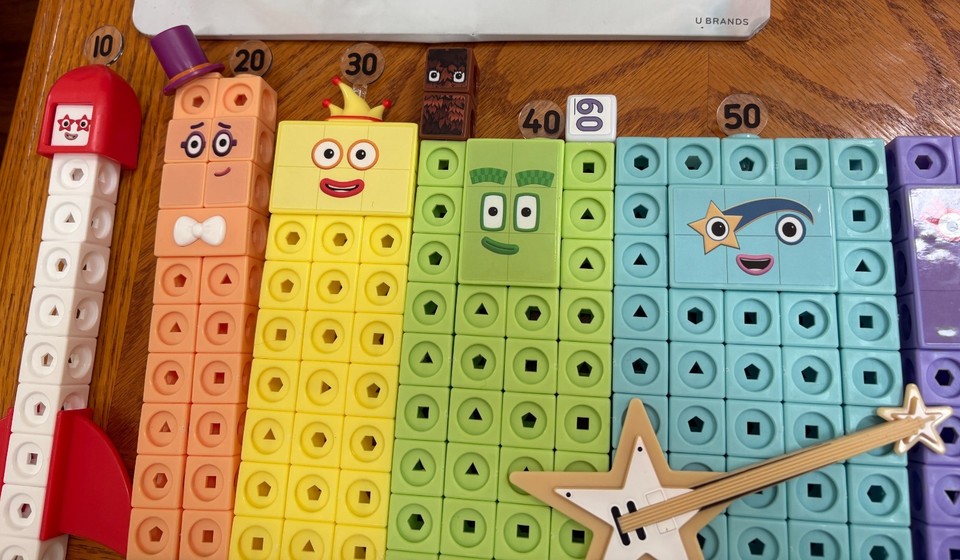 NEW in Box RARE Numberblocks® MathLink® Cubes Heroes with Zeroes Set | eBay