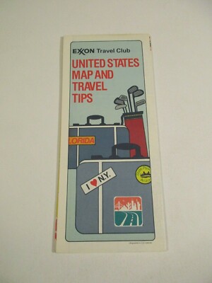 1987 Exxon United States Gas Station & Travel Tips Road Map~Box Y3 | eBay