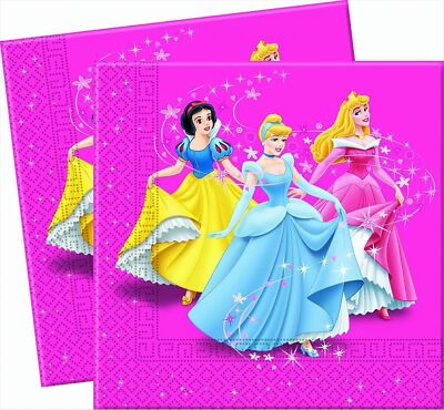 Princess Magic Prismatic 2-lagige Papierservietten 33x33cm 20 Stück Neu ...