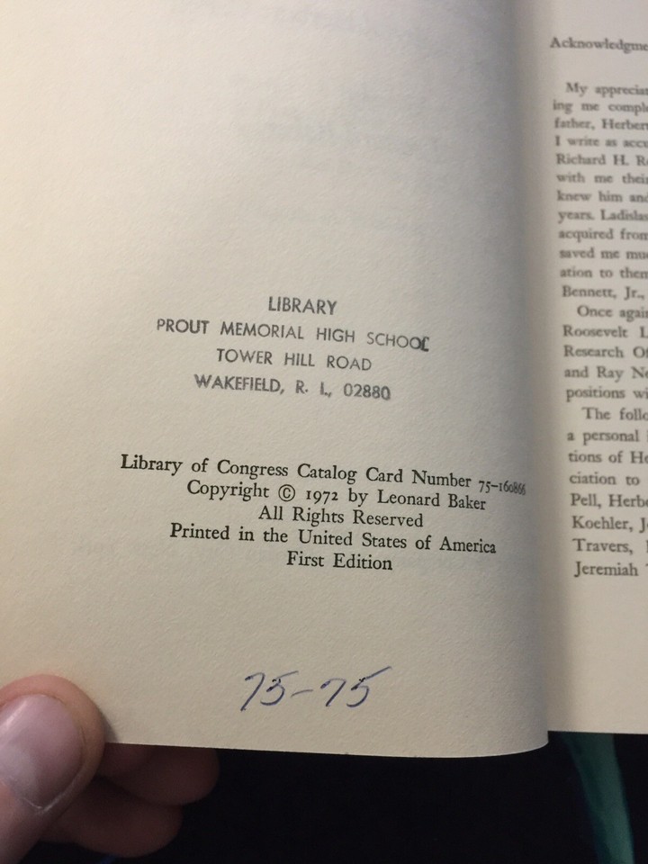 A Biography of Herbert C. Pell By Leonard Baker 1972 First Editon | eBay