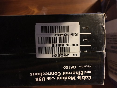 CISCO Linksys CM100 Modem Cable Modem With USB And Ethernet Connections ...