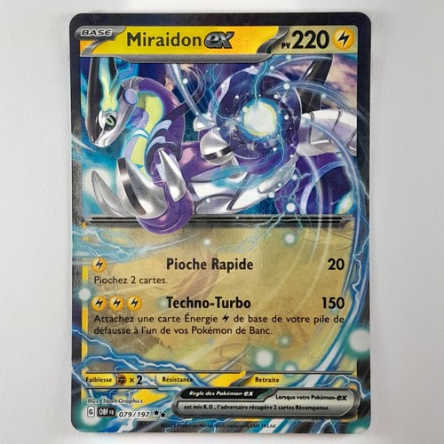 Carte MIRAIDON EX 079/197 Pokémon Flammes Obsidiennes OBF EV03 Neuve FR ...