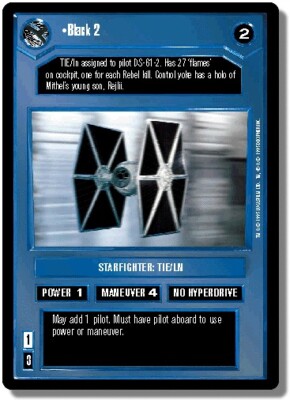 4x Black 2 - Rare Moderate Play Premiere - Unlimited - WB (Star Wars ...