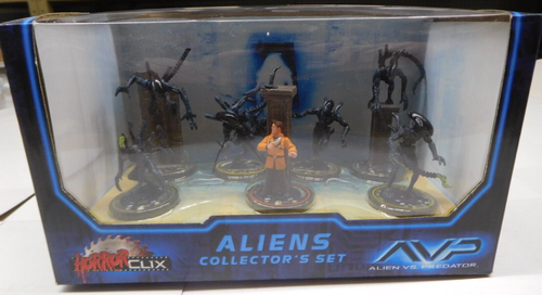 2006 HorrorClix ALIENS Collector's Set AVP Alien vs Predator New Sealed ...