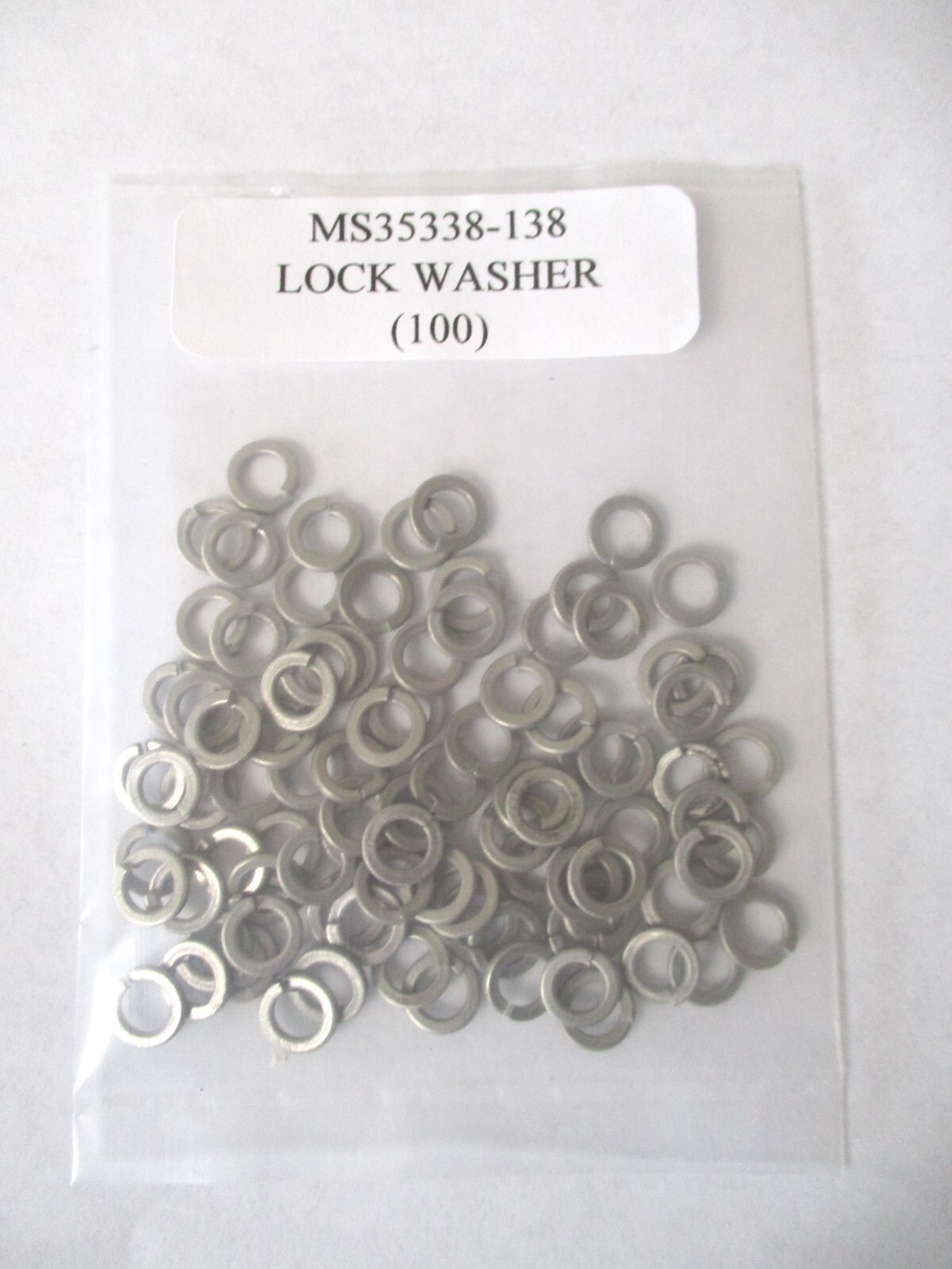 MS35338-138 Lock Washer #10 Split Helical Stainless Steel - Lot of 100 ...