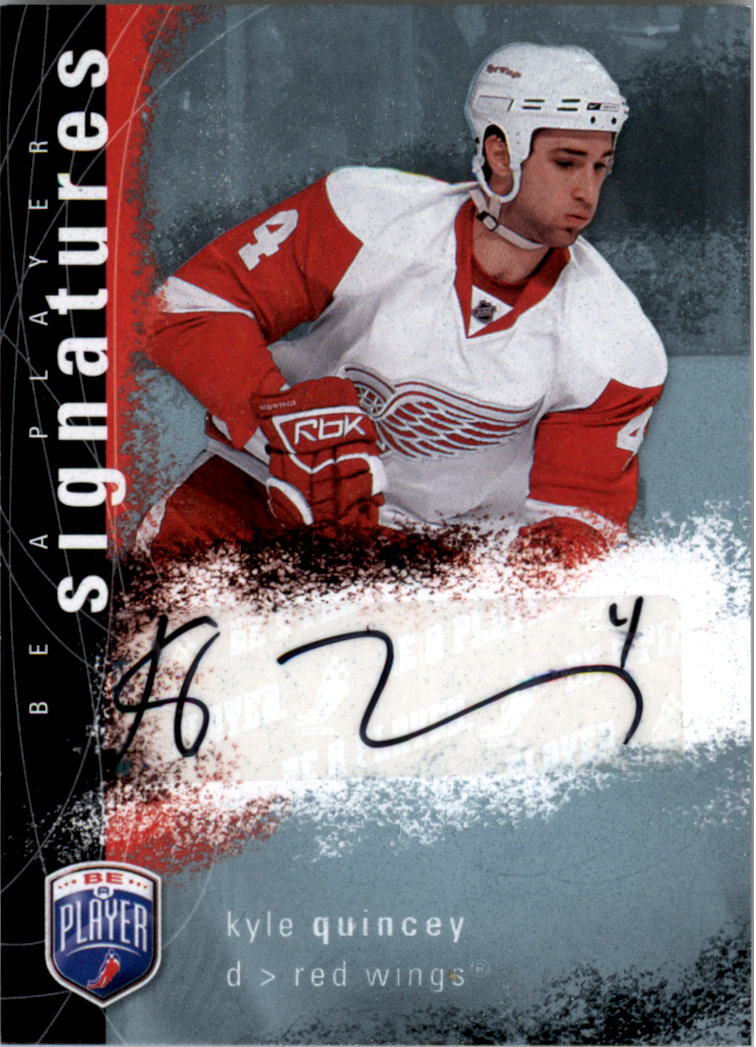 2007-08 Be A Player Signatures #SKQ Kyle Quincey Auto - NM-MT | eBay
