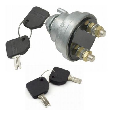 Keyed Master Battery Disconnect Switch 2 post SPST kill cut off + 2 ...