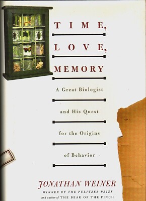 TIME, LOVE, MEMORY-J.Weiner/Genetics/Biology/Evolution/Psychology/NEW ...