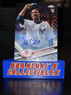 2017 Topps Chrome Update Domingo German RC XFractor Auto Autograph /99 ...