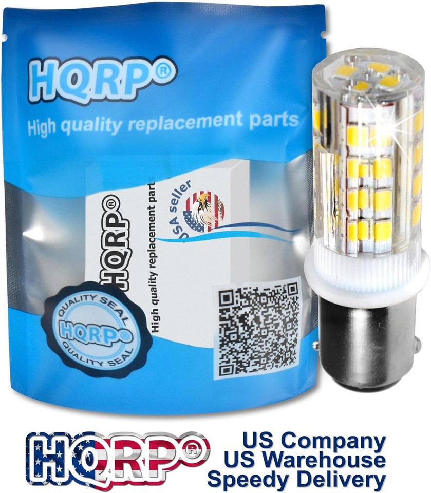 2-Pack HQRP 12V-24V DC BA15d Double Contact LED Bulb Replacement 1130 ...