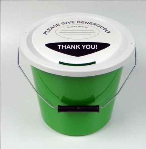 New pack of 3 charity street collection fundraising Donations buckets ...