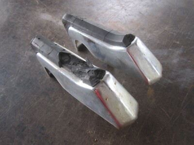 67 B BODY CORONET BELVEDERE SATELLITE REAR BUMPER GUARDS OEM NICE ...