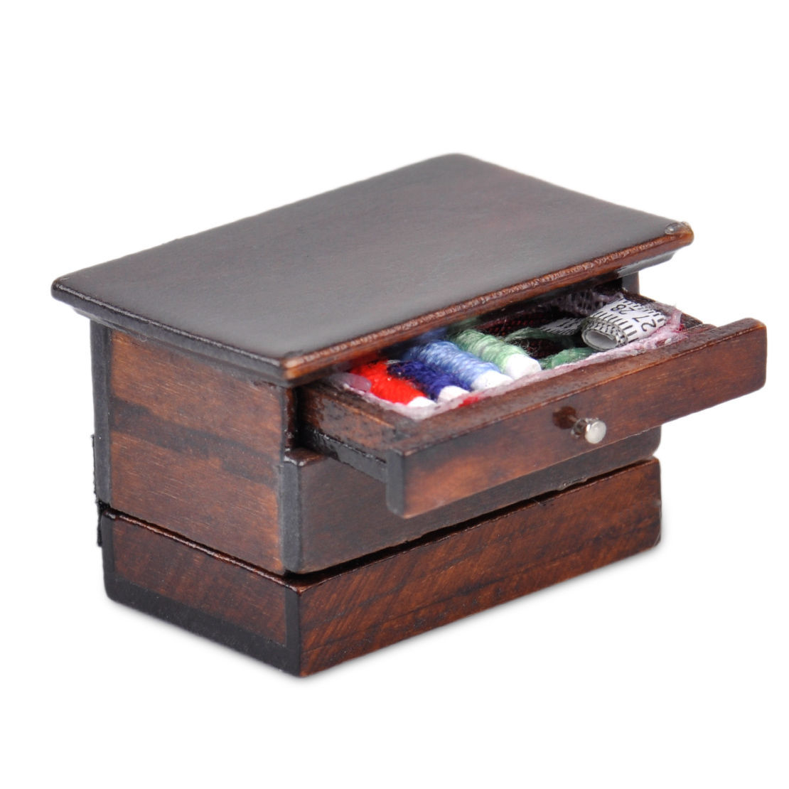 Dollhouse Miniature Needlework Kit Sewing Supply Needle Box Tools ...