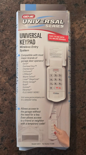 Genie GUK-R Universal Series Wireless Garage Door Opener Wall Mounted ...
