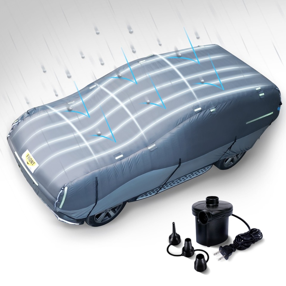 WARSUN Car Cover for Hail Protection Inflatable Liner Portable Car ...