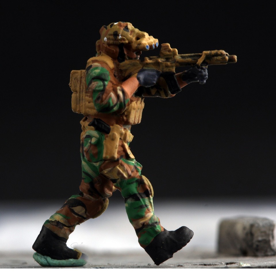 Resin 1/72 US Marine Task Force Soldiers Miniature Dolls Figure Scene ...