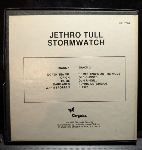 EX JETHRO TULL – Stormwatch 1979 RARE Reel To Reel tape 3 ¾ ips 4 Track ...