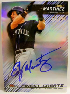 EDGAR MARTINEZ FINEST GREATS AUTO AUTOGRAPH FGA-EM 2016 TOPPS FINEST | eBay