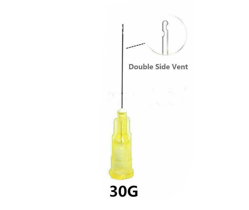 1×Dental Disposable Endo Irrigation Needle Syringe Tips 25G/27G/30G GA ...