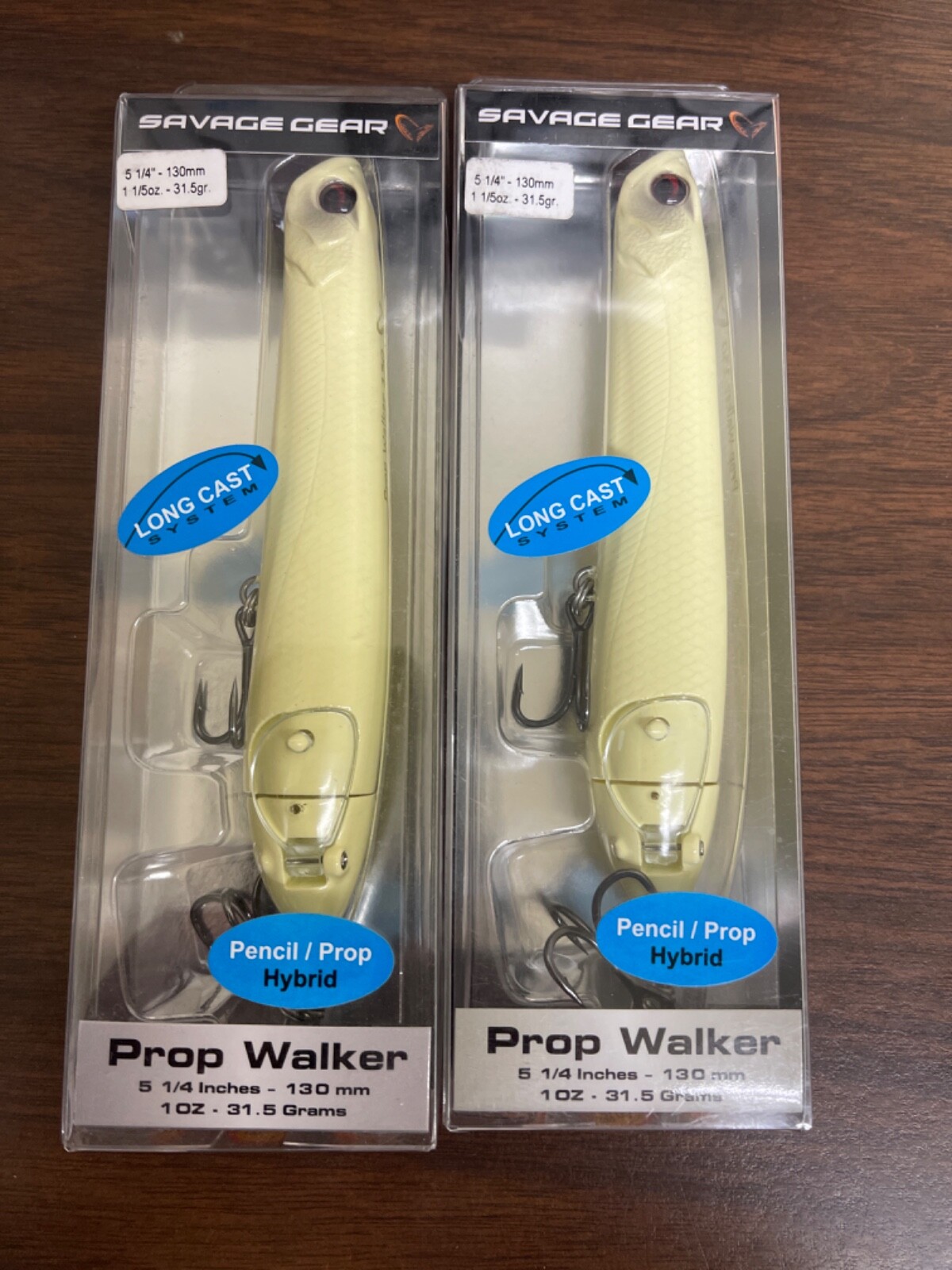Lot of 2 Savage Prop Walker 130 Topwater Baits - Bone | eBay