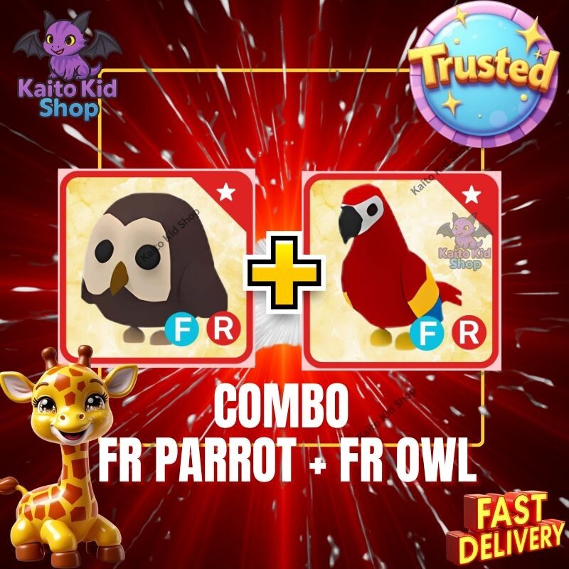 🐉🦜 Combo FR Frost Dragon / FR Owl / FR Parrot – Adopt From Me | Fast ...