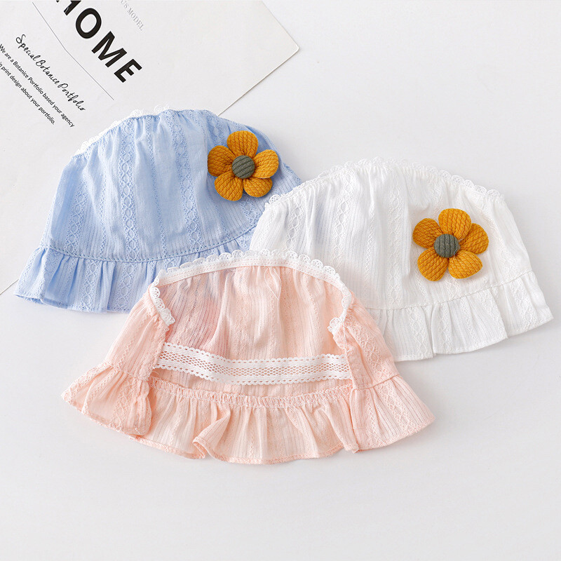 Girl Summer Baby Visor Baby Lace Visor Cute Cotton Top Hat Hat Simple ...