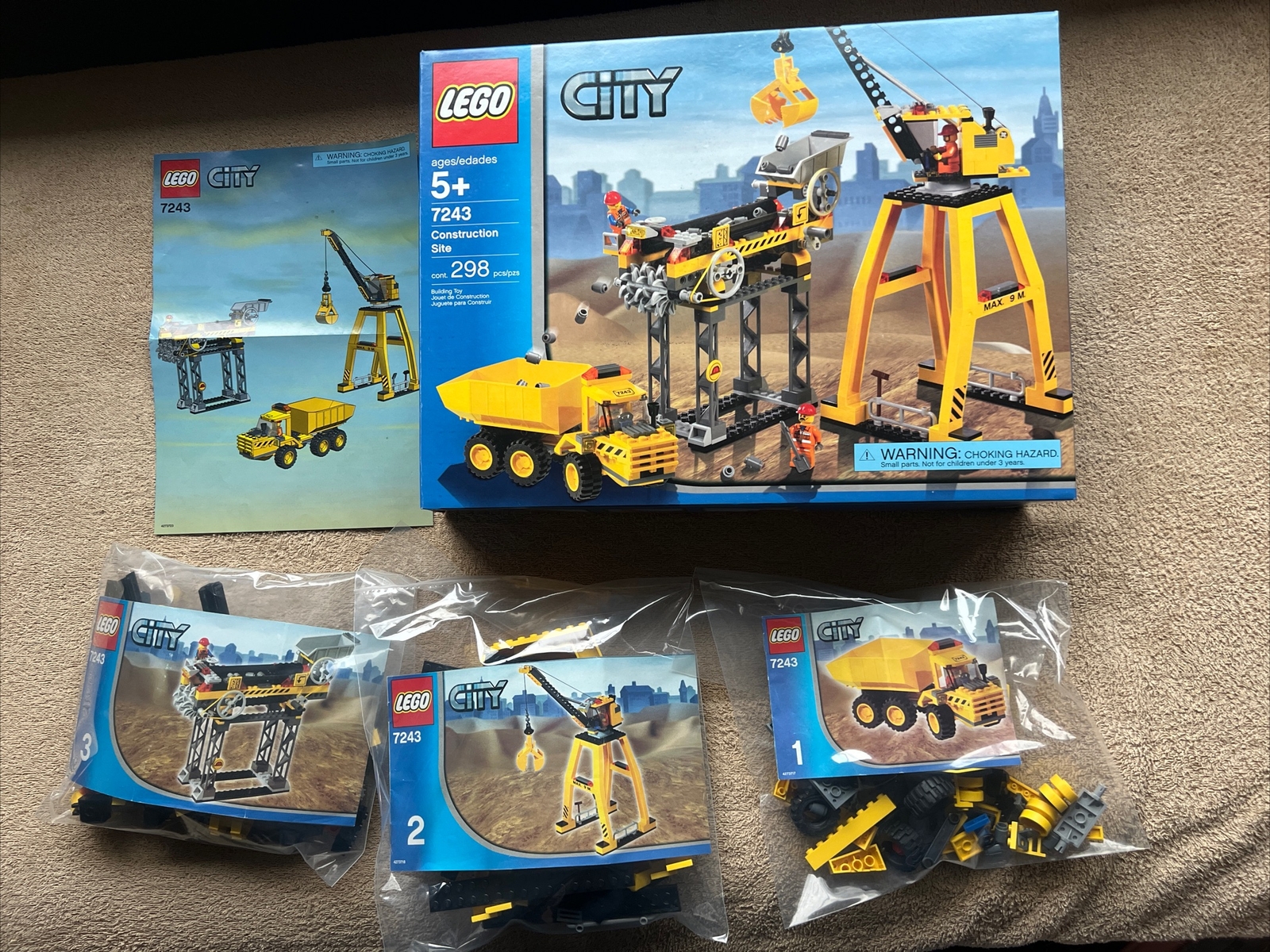 Lego 7243 CITY Construction Site (7243) - 100% COMPLETE w/instr.&box ...