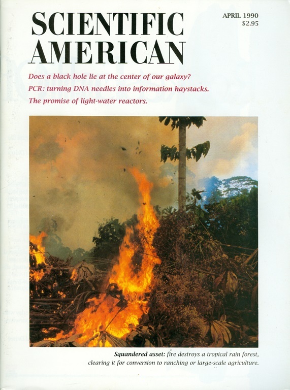 1990 Scientific American Magazine: Deforestation in Tropics/Light Water ...