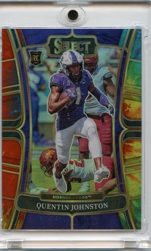 Quentin Johnston 2023 Panini Select Draft Picks Tye Dye Prizm #5 SN,/25 ...