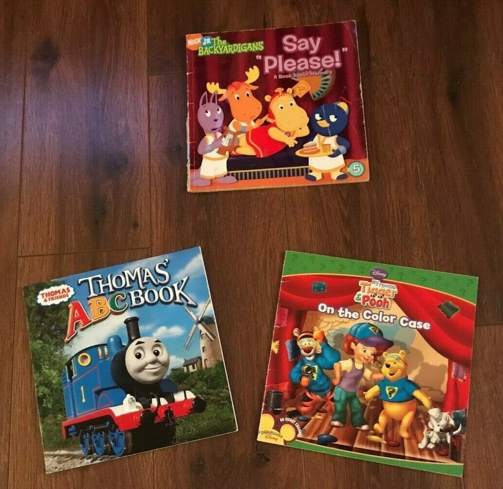 3 paperback books (The Backyardigans) (Thomas the Train)(My Friends ...