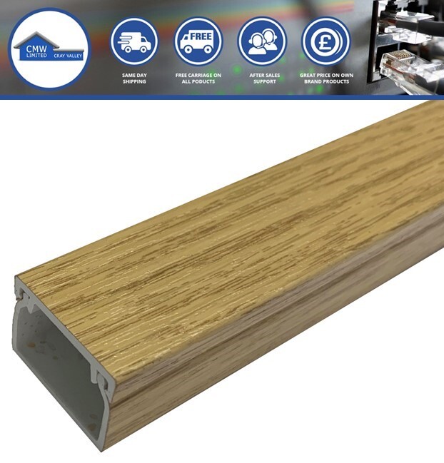 Mini Trunking Cable Management Grey/Wood/Aluminium MiniTrunking Cable ...