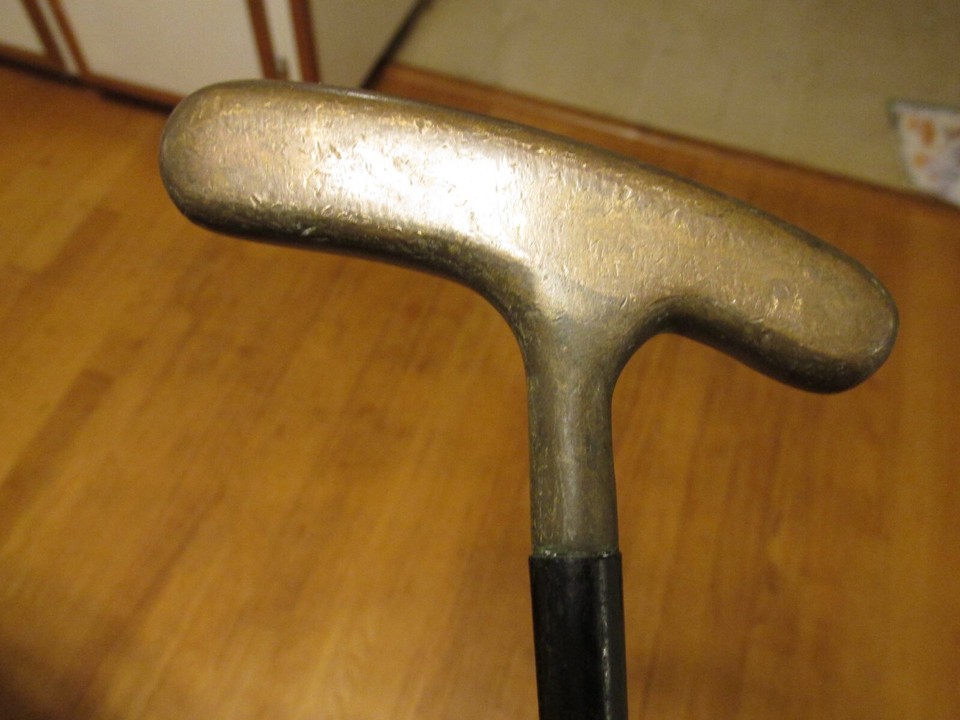 Vintage Putter 60's SPALDING Solid Bronze L/R Heavy Blade CUSTOM LINE ...
