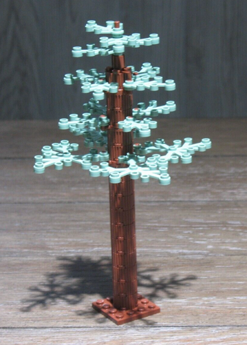 New LEGO Nature Forest Pine Tree w/ Sand Green Leaves Medieval & City ...